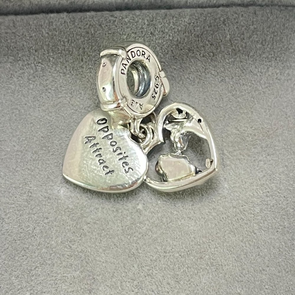 Pandora Disney Lady And The Tramp Heart Dangle Charm - Gem